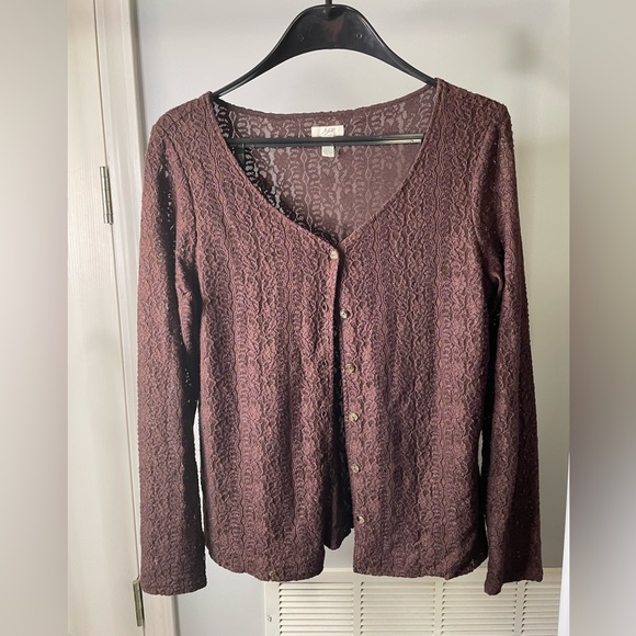 J. Jill | Sweaters | J Jill Lace Cardigan | Poshmark